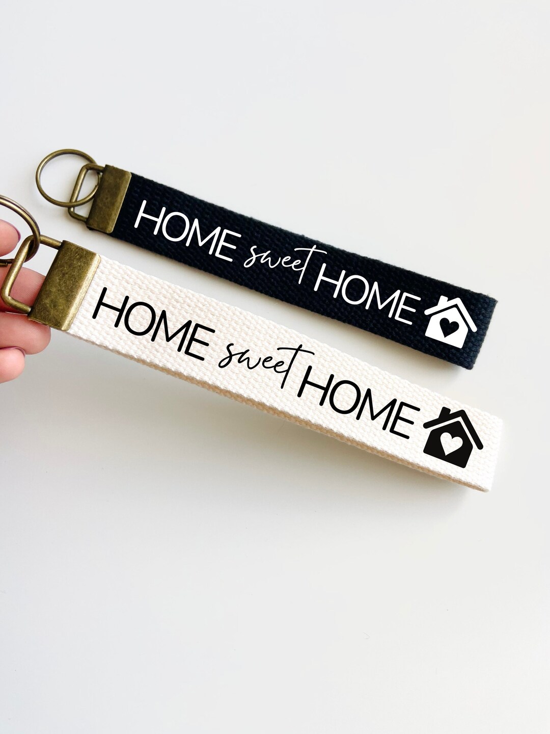 Home Sweet Home Keychain, New Home Keyring, Homeowner Key Fob, New ...