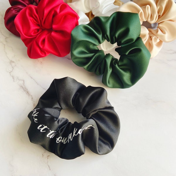 Satin Scrunchie Custom - Etsy
