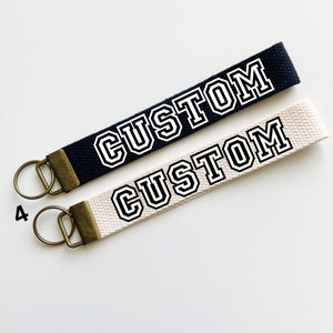 Personalized Keychain, Custom Name Keychain, College University Key Fob ...