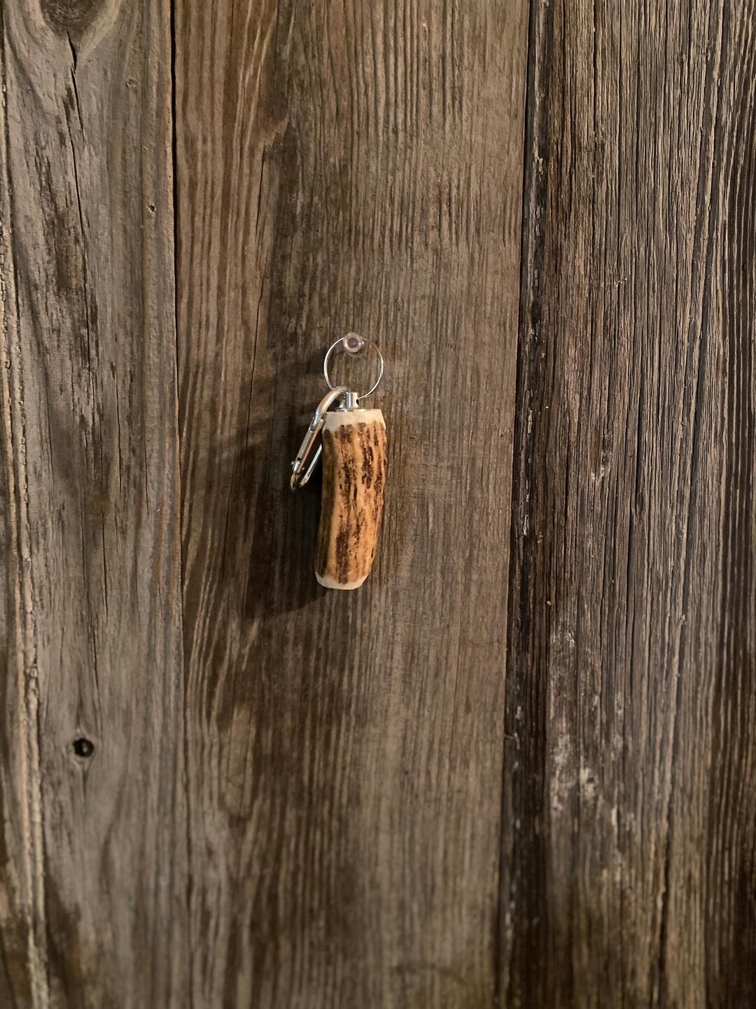 Authentic Elk Antler Pill Container Keyring - Etsy