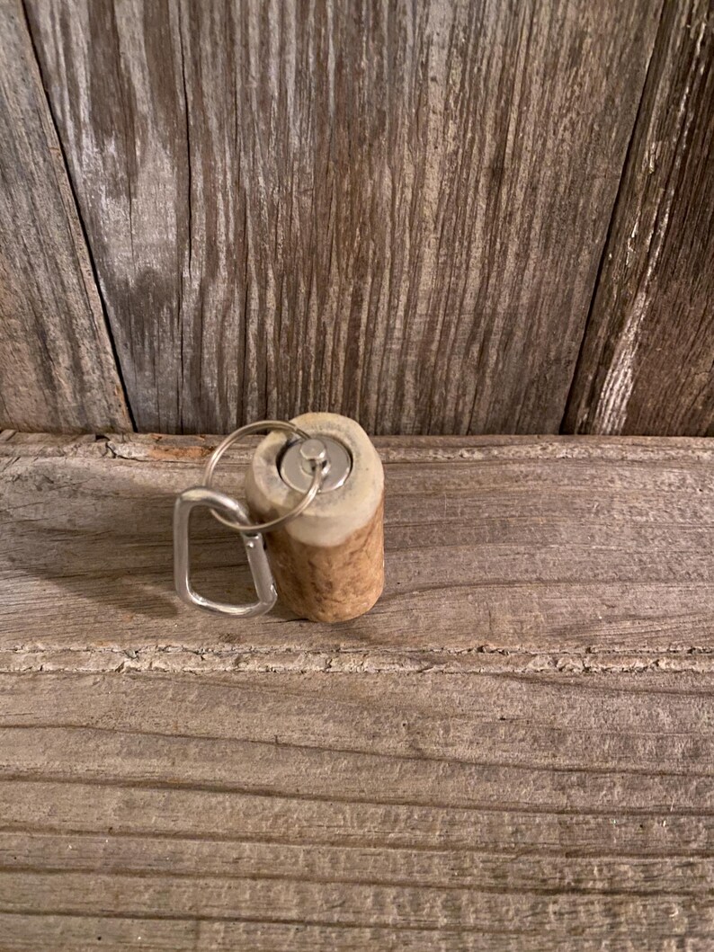 Authentic Elk Antler Pill Container Keyring - Etsy