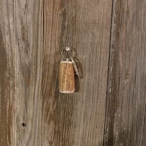 Authentic Elk Antler Pill Container Keyring - Etsy