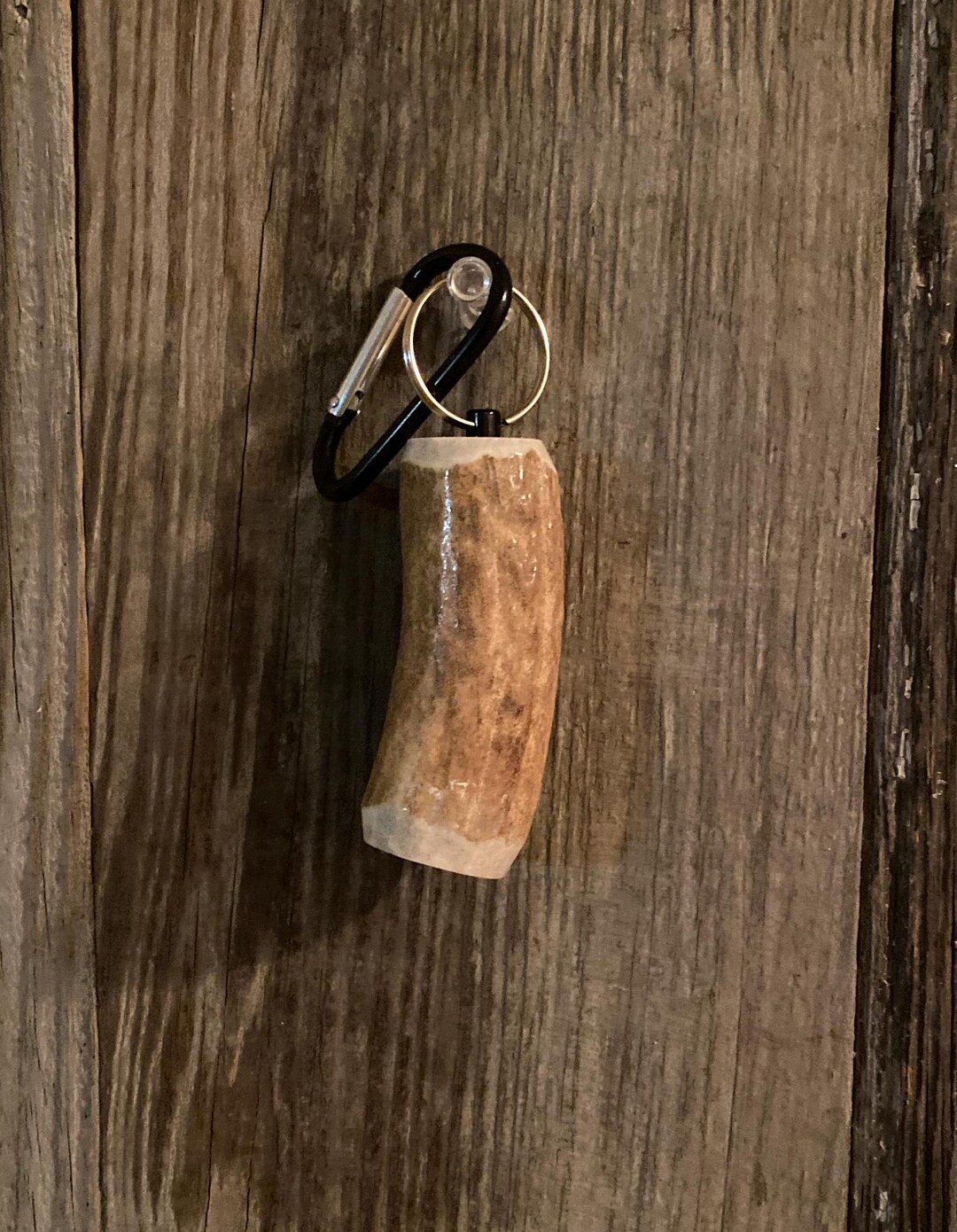 Authentic Elk Antler Pill Container Keyring - Etsy