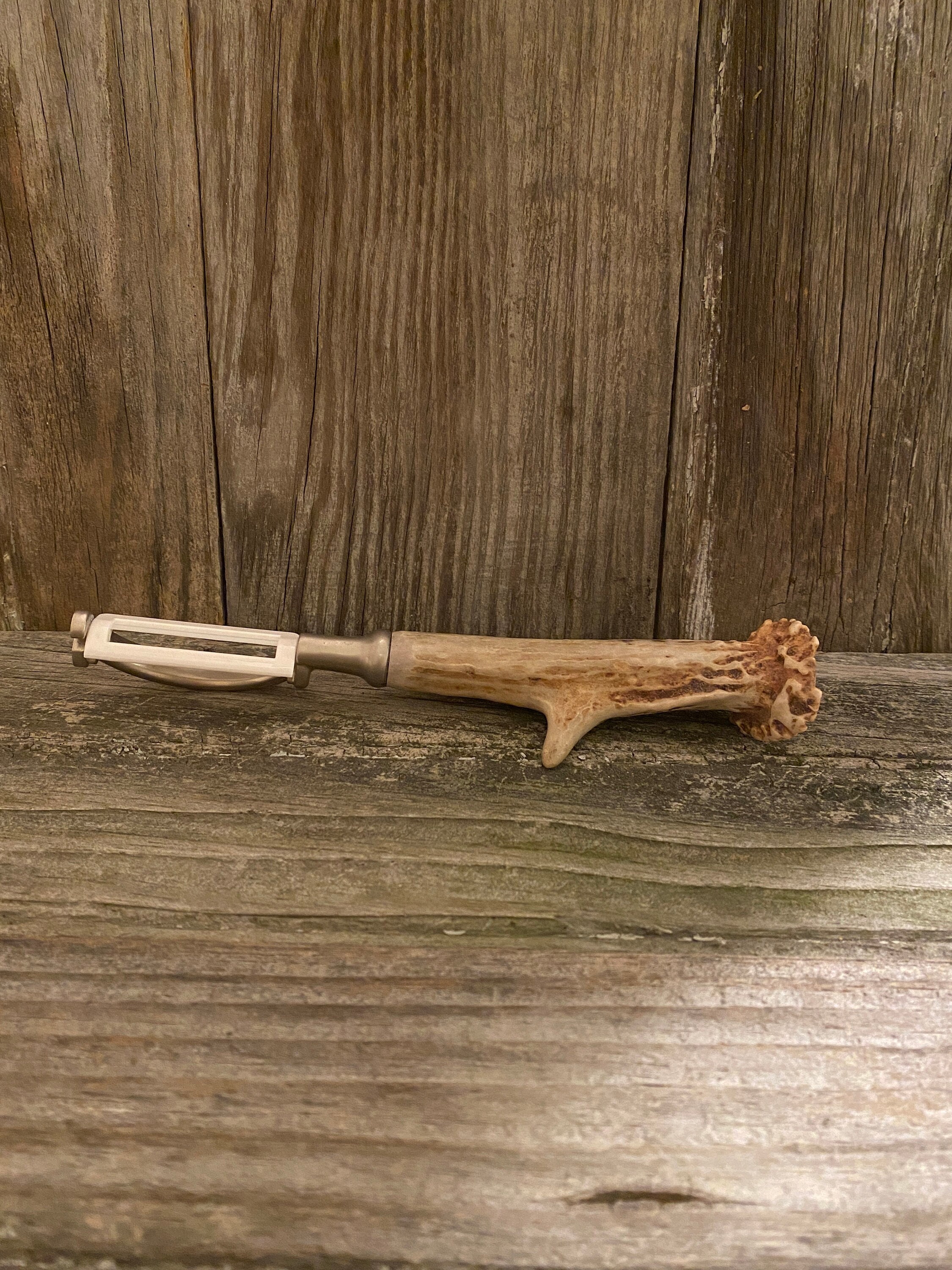 White Tail Antler Handled Vegetable Peeler - Etsy