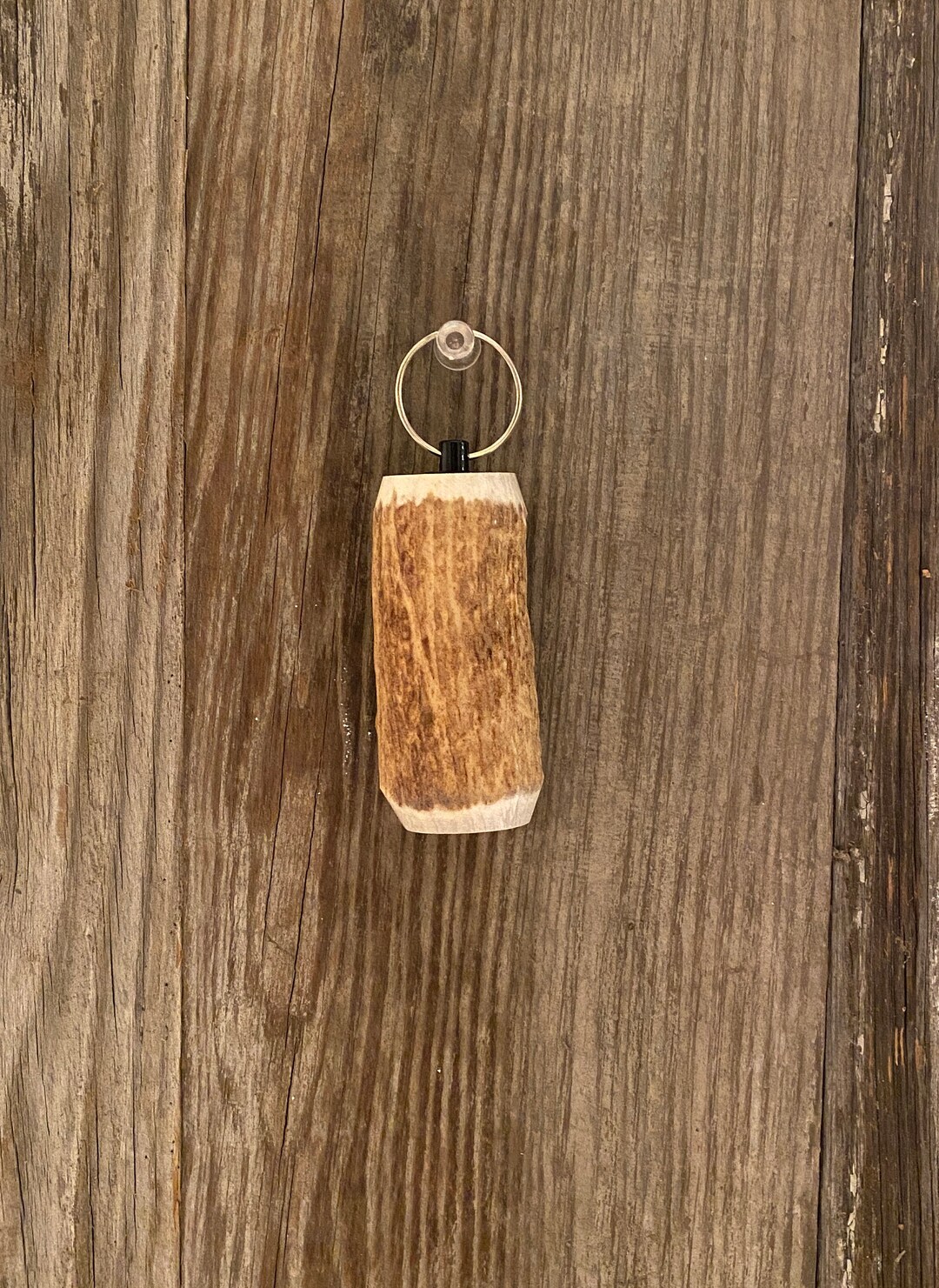 Authentic Elk Antler Pill Container Keyring - Etsy