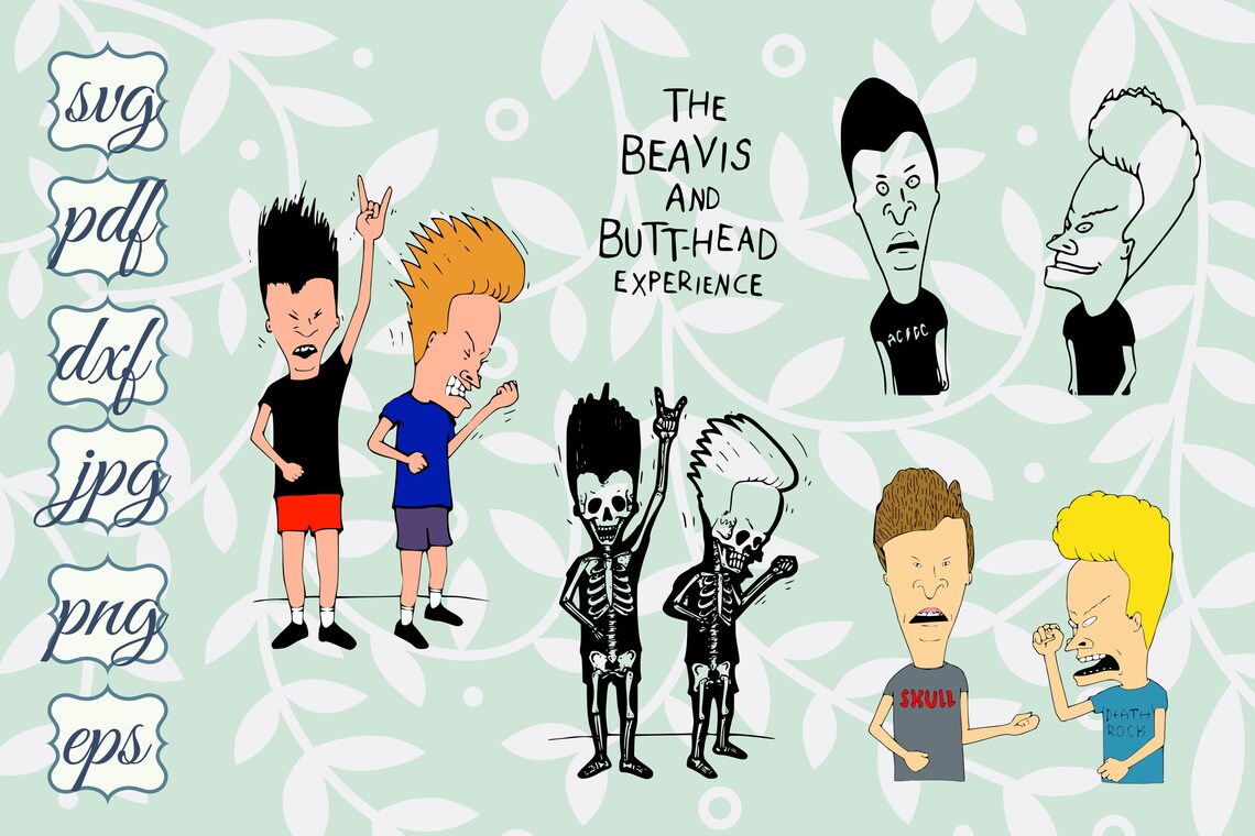 Bundle Beavis and Butthead Svg Png for Cricut Beavis and | Etsy