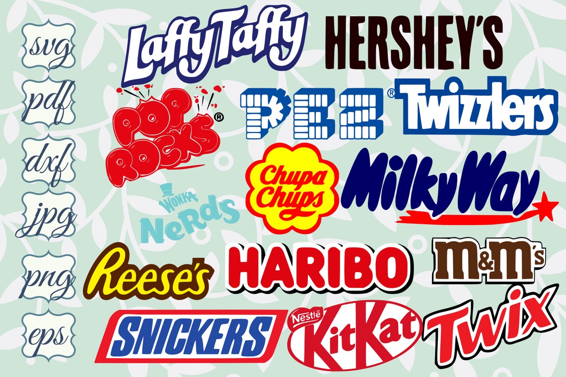 Bundle Logo Candy brands svg png cricut candy Cut Files | Etsy