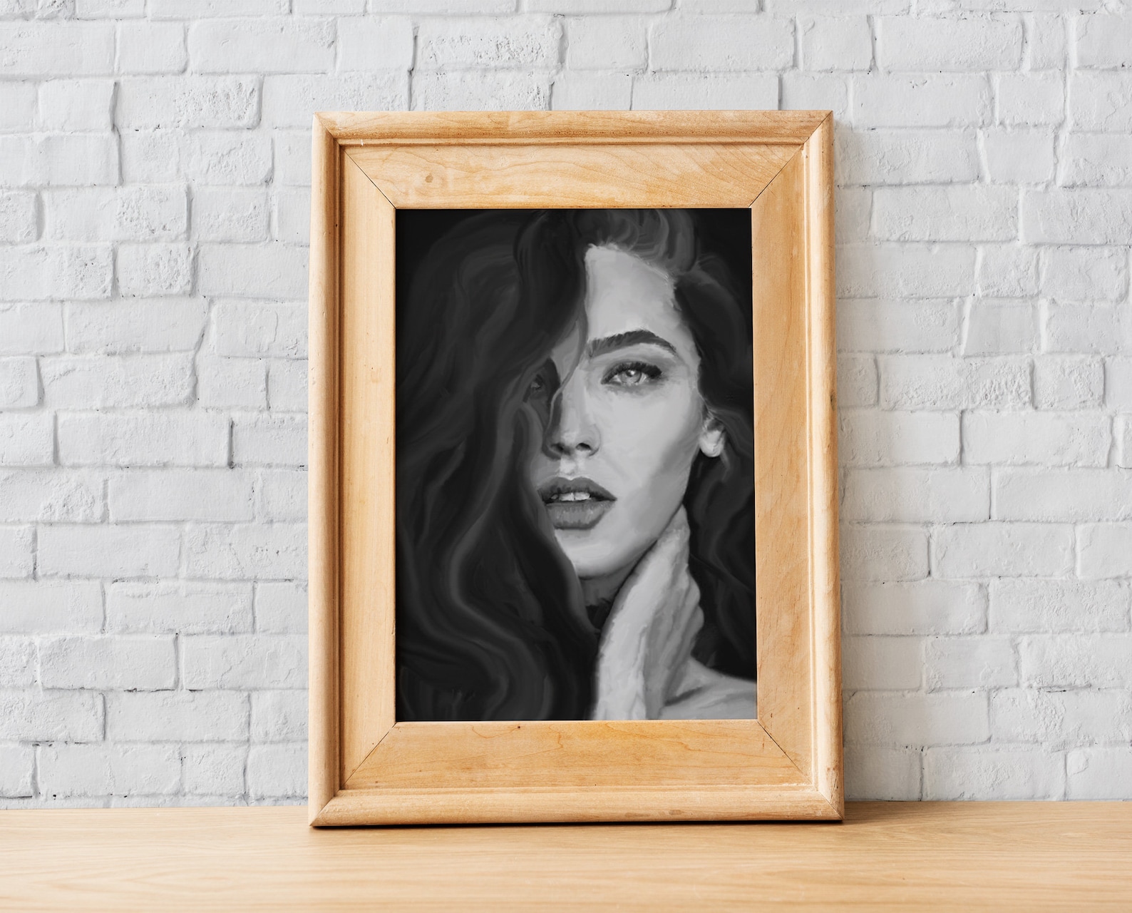 Megan Fox Digital Art Oil Painting - Wall Art Digital Print (digital ...