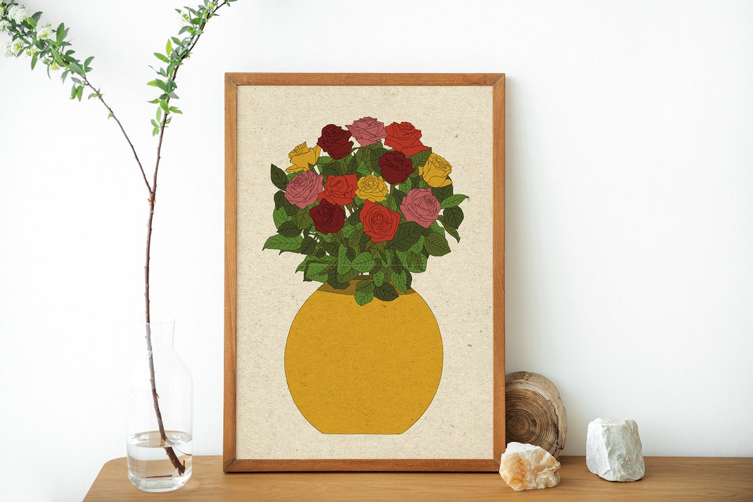Roses - June Birth Month Flower - Wall Art Digital Print (digital File ...