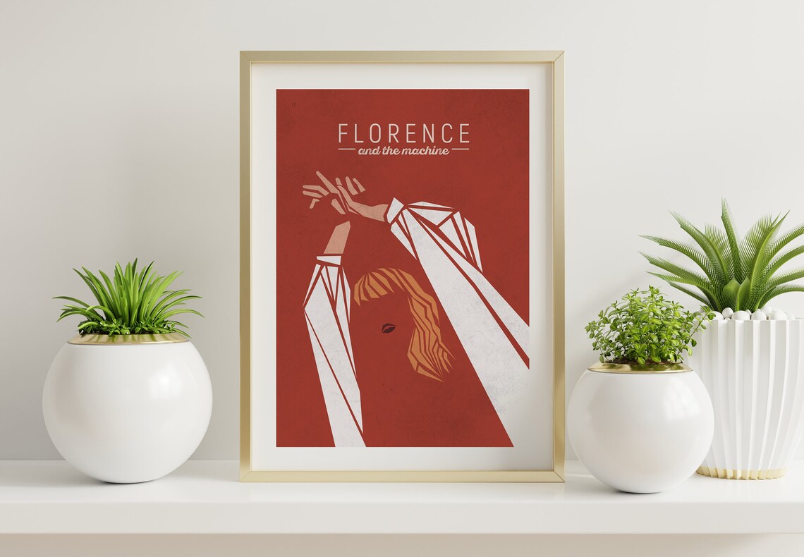 Florence and the Machine Poster - Vector Portrait Wall Art Digital ...