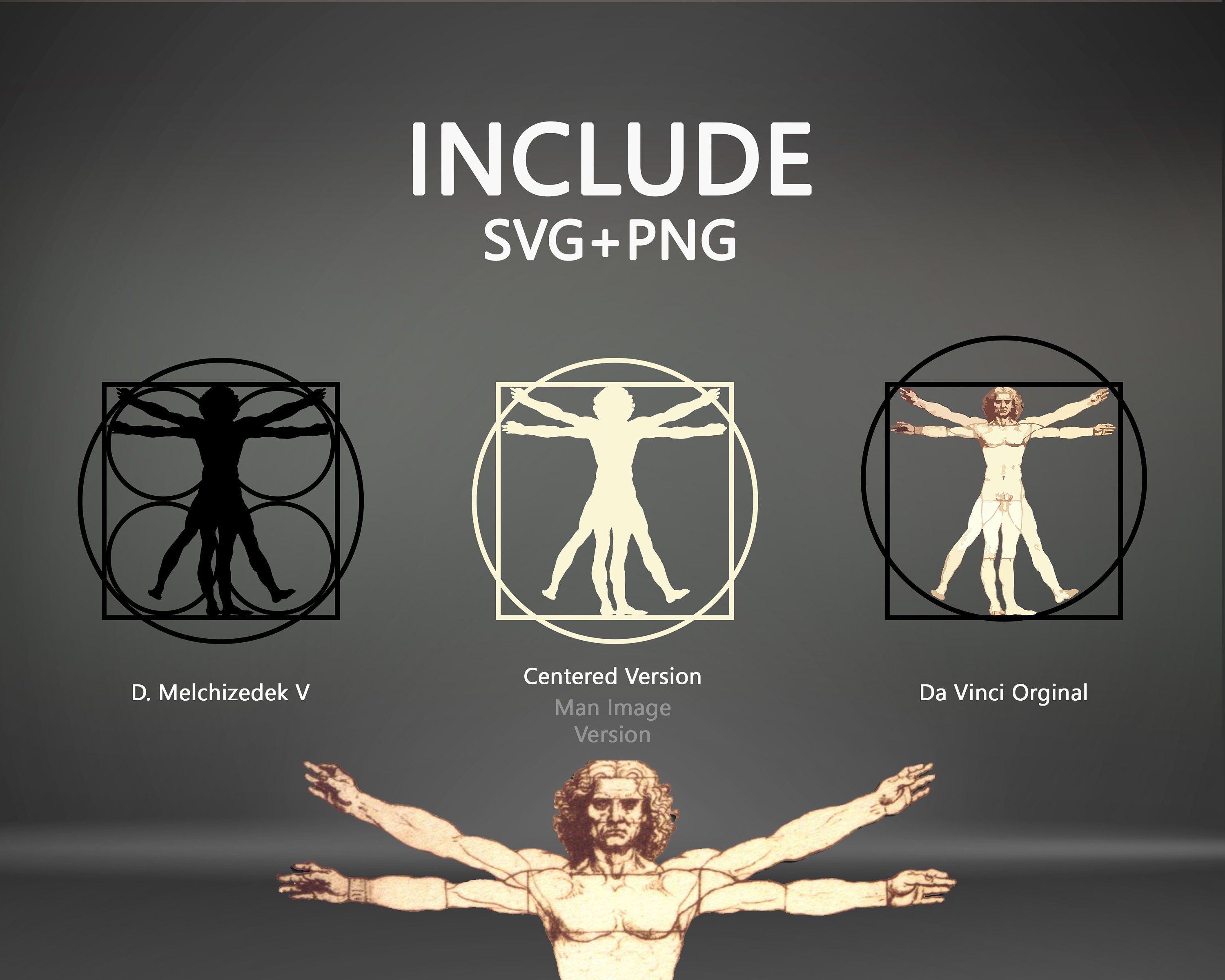 Da Vinci Vitruvian Man Vector