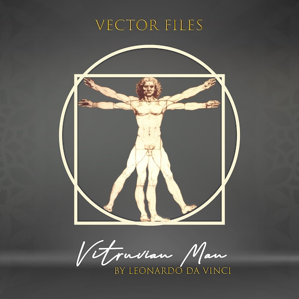 Vitruvian Man Svg - Etsy