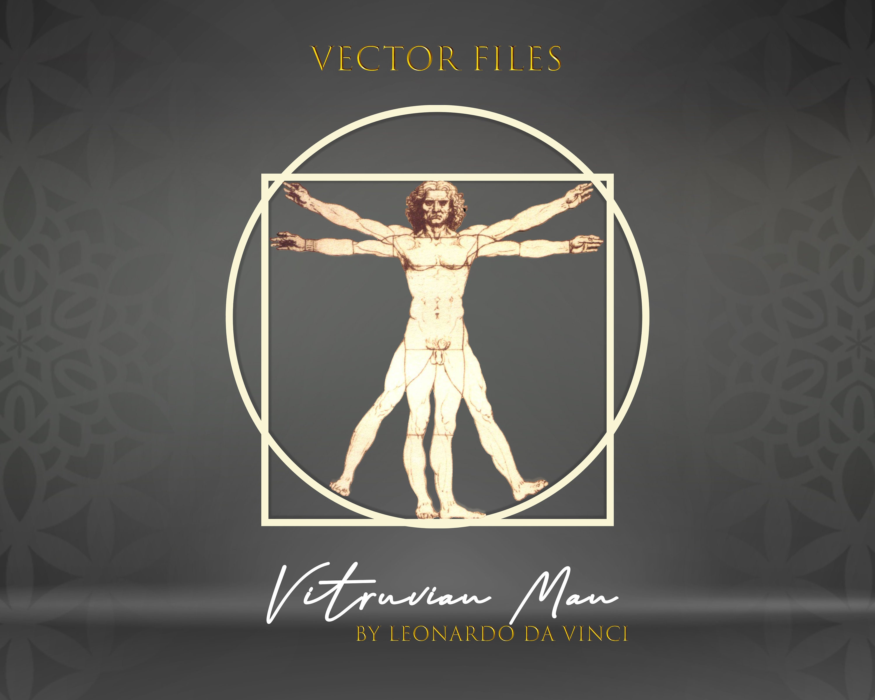 Vitruvian Man SVG Forms Perfect Vector Files for Laser Cutting or ...