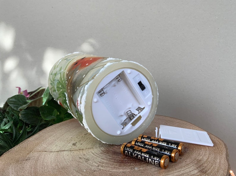 LED Candle "spring is Here" - 3D Effect - Wax Pillar Candle - Gift ...