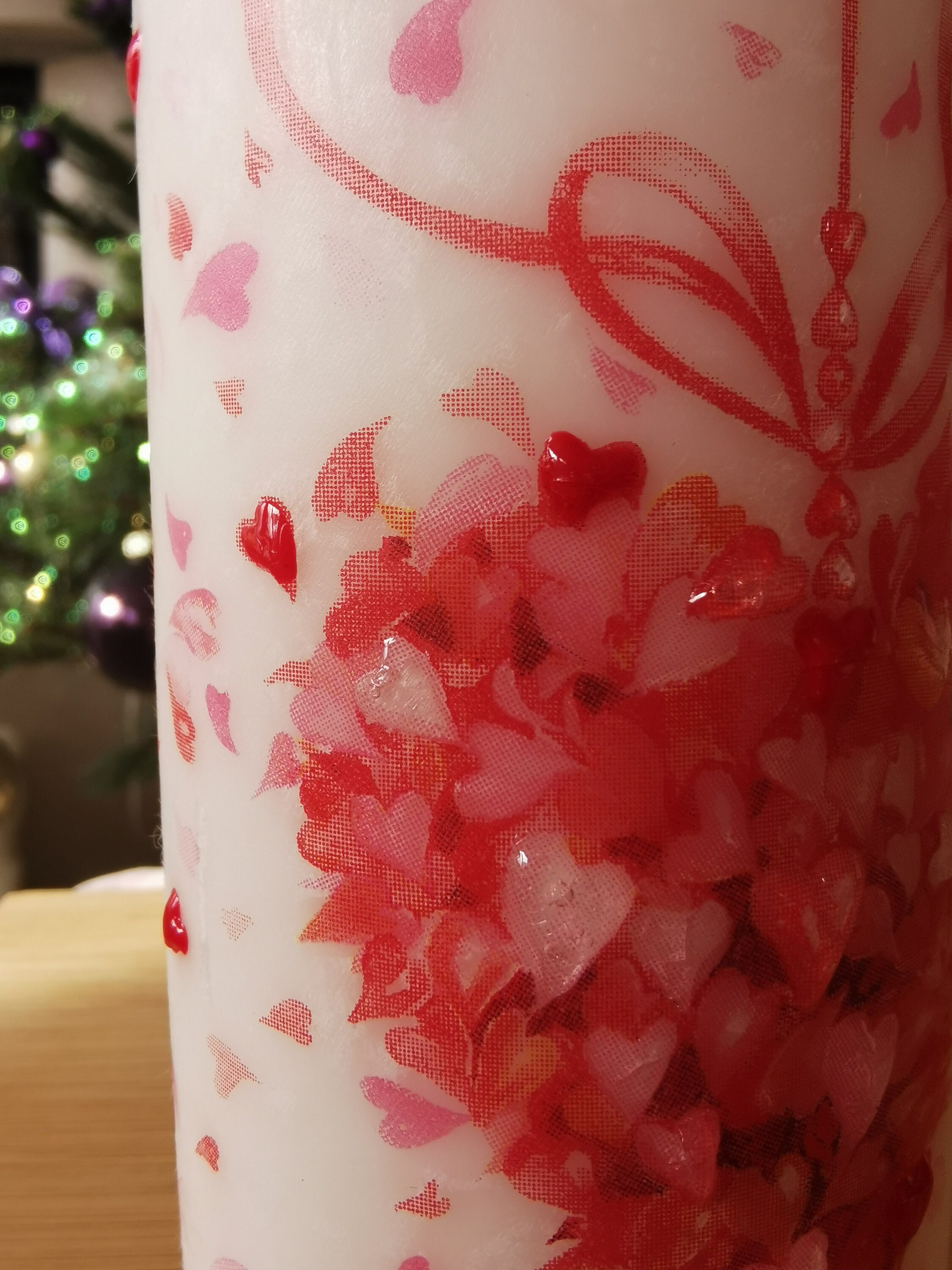 Candle "two Hearts in One" - Traditional or LED Pillar Art Candles With ...