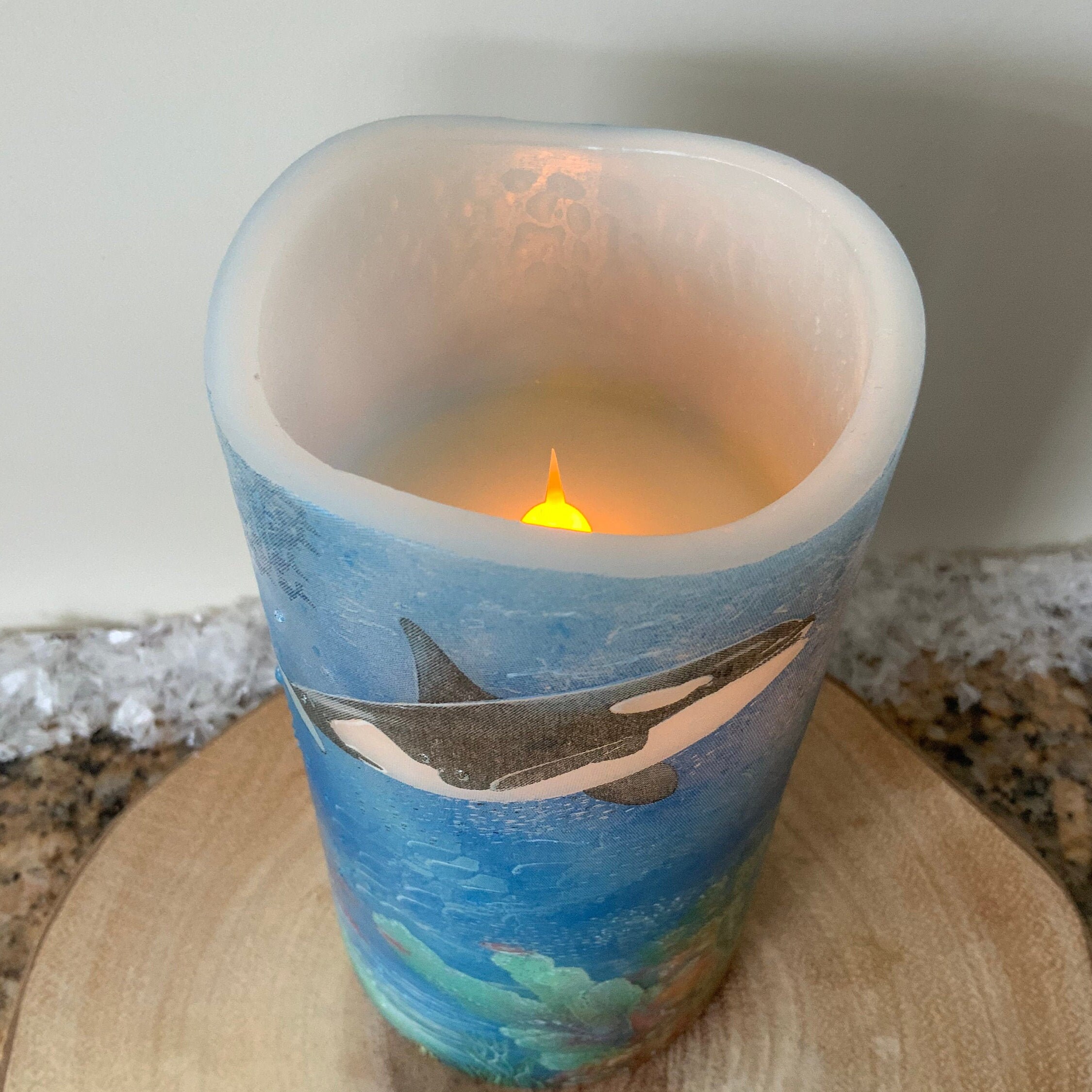 LED Candle Deep in the ocean sea themed - Etsy.de