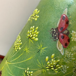 LED Candle "ladybugs" - Nature Pillar Wax Candle With Hand Painted ...
