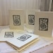Snail Cards Hand Printed Woodcut Cards - Etsy