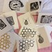 Snail Cards Hand Printed Woodcut Cards - Etsy