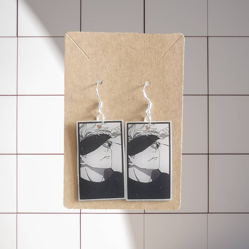 Jujutsu Kaisen Satoru Gojo Earrings Anime 925 Silver | Etsy