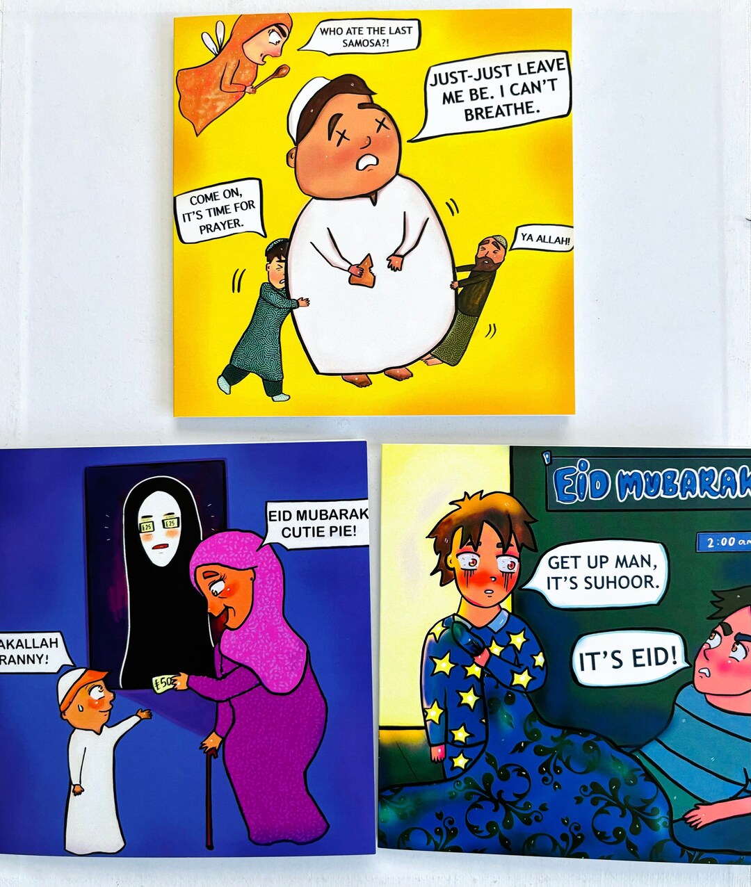 Funny Eid Card Eid Mubarak Eid Card Ramadan Card Islamic Greeting Card ...