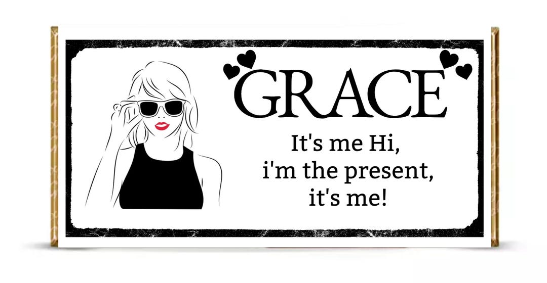 Taylor Swift Chocolate Wrapperbirthday Gift for Taylor Swift Fangift ...