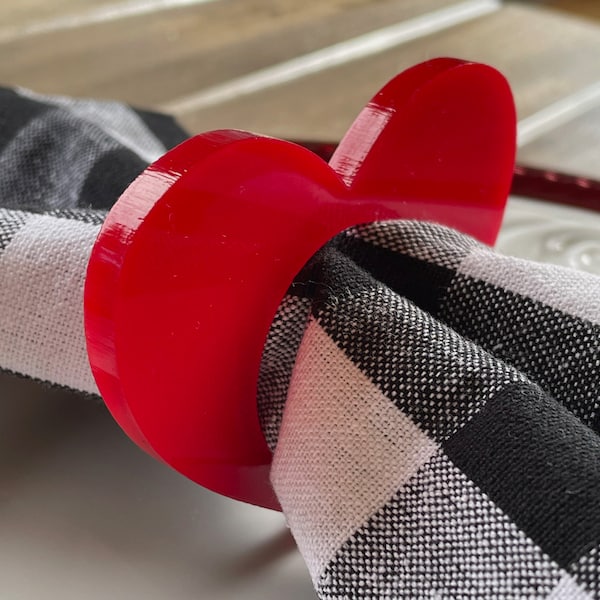 Heart Napkin Ring - Etsy