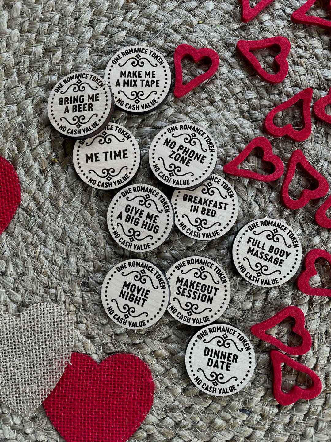 Romance Tokens for Him or Her | Valentine's Day | Couples | Romantic ...