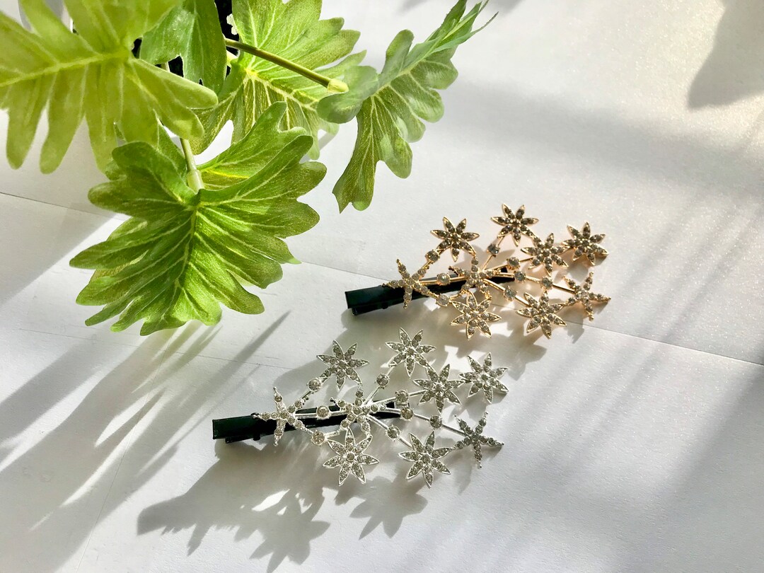 Star Hair Clip, Gold Silver Star Hair Clips, Cluster Star Hair Clips ...