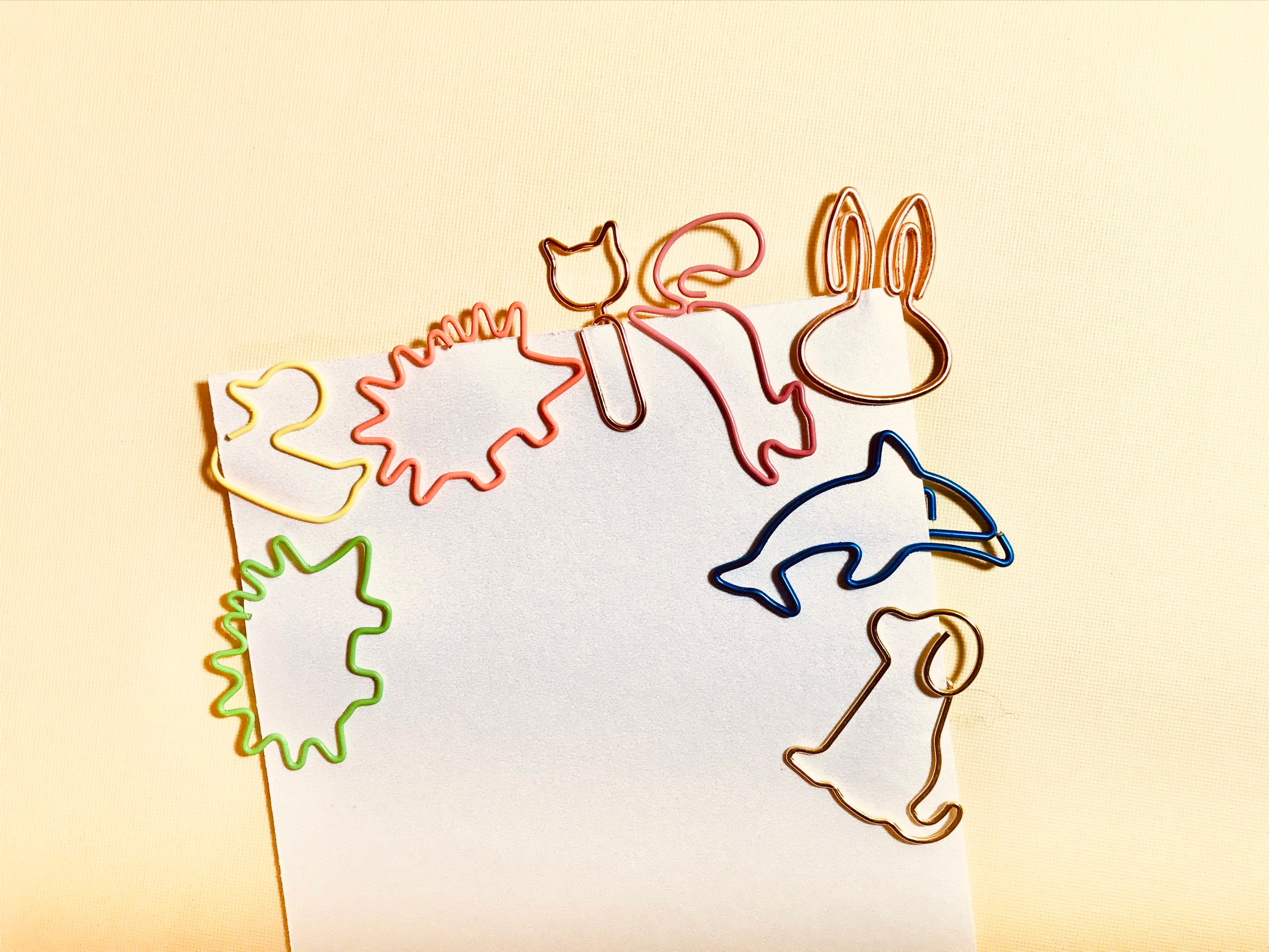 Zoo Animals Paper Clips Set of 8 Bunny Paperclip Rubber - Etsy