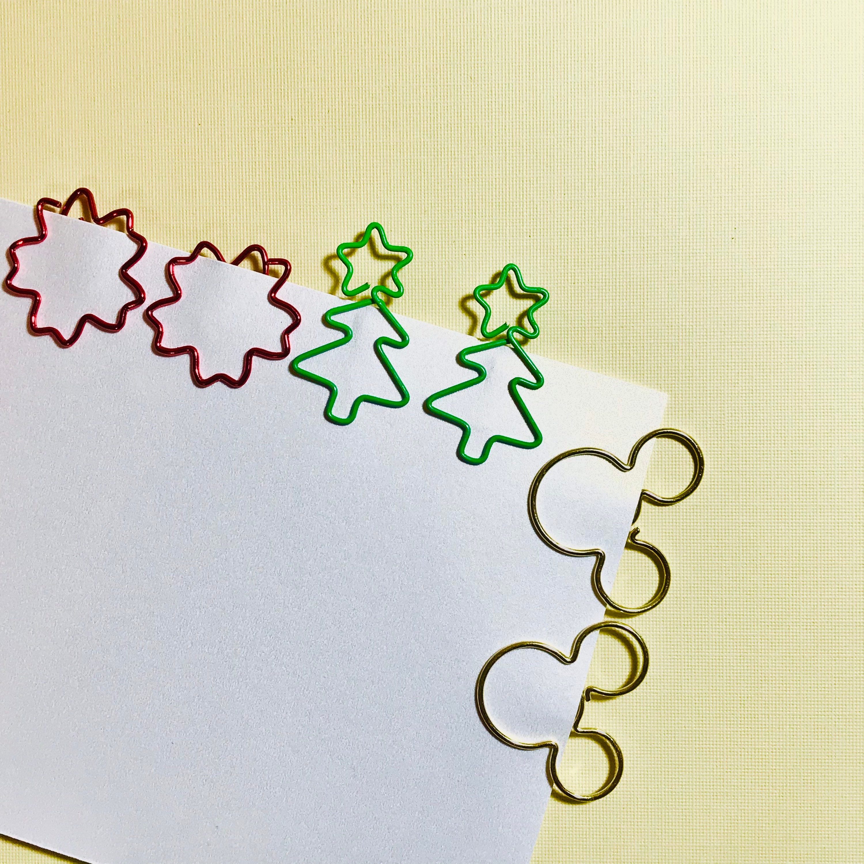 Christmas Paper Clips Set of 6 Mickey Paper Clips Disney - Etsy