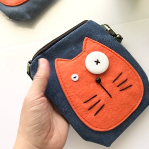 Cat Pouch, Wristlet With Zippered Pouch, Makeup Bag, Mask Organizer ...