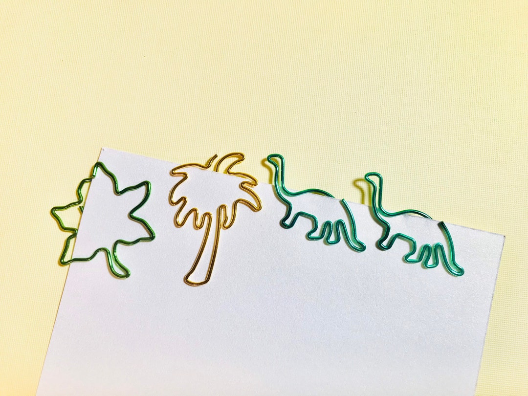 Jurassic Park Paper Clips Set of 4, Dinosaur Paperclip, Dinosaur ...