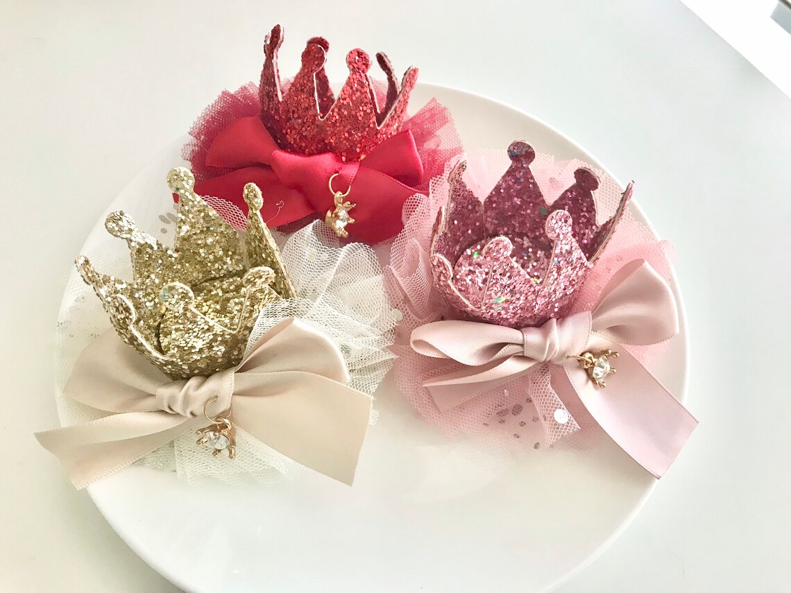 Large Crown Hair Clips 3D Crown Hair Clip Toddler Childrens - Etsy