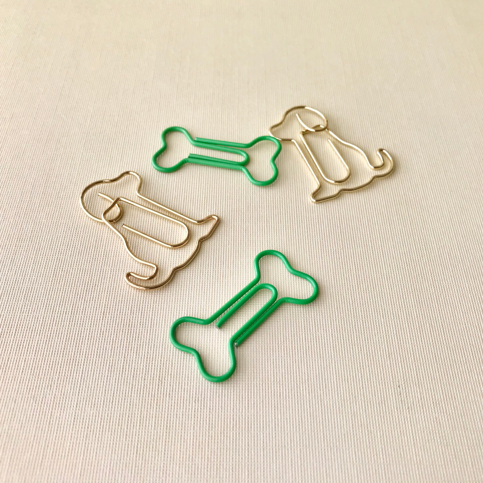 Dog and Bone Paper Clips set of 4 pieces novelty animal cute | Etsy