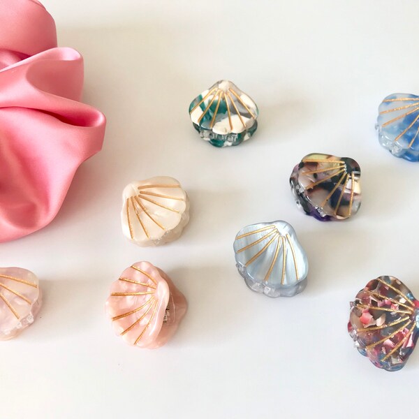 Sea Shell Hair Clips - Etsy