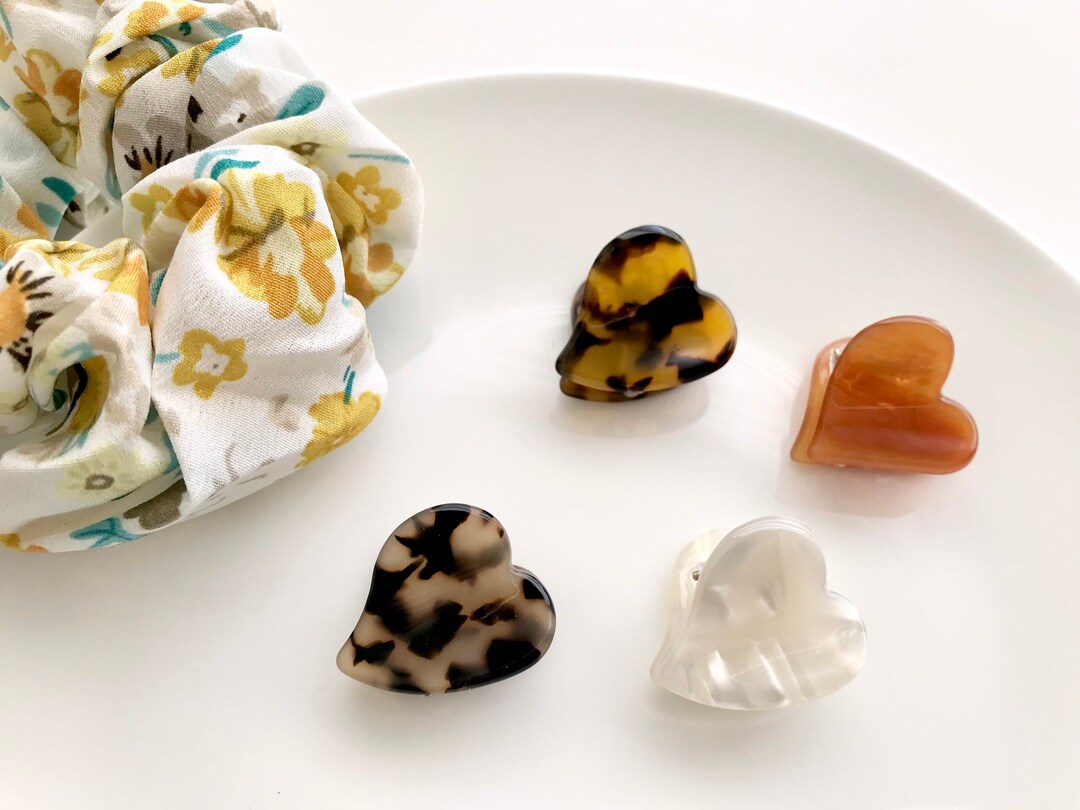 Small Heart Hair Claw Clips, Mini Hair Clip, Childrenhair Clips ...