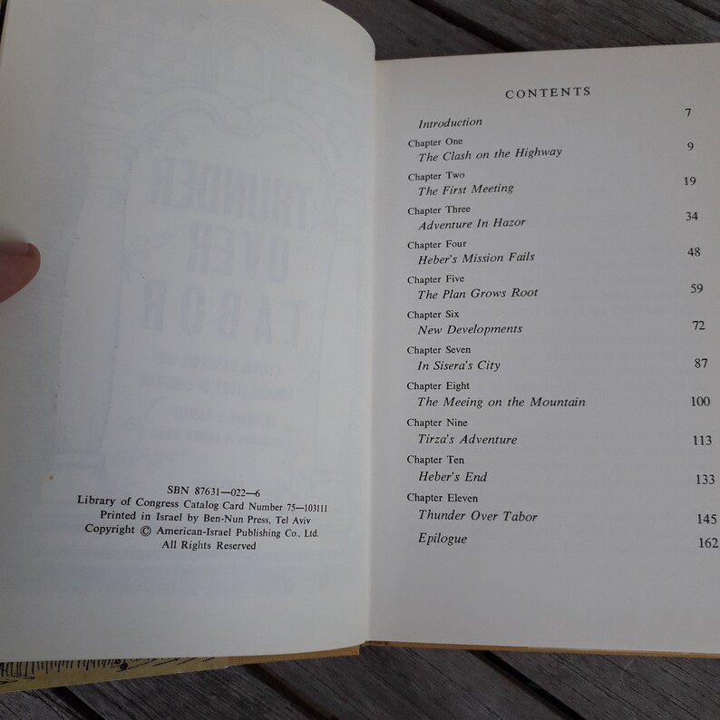 Thunder Over Tabor by Israel Isaac Taslitt A Novel Based on the ...