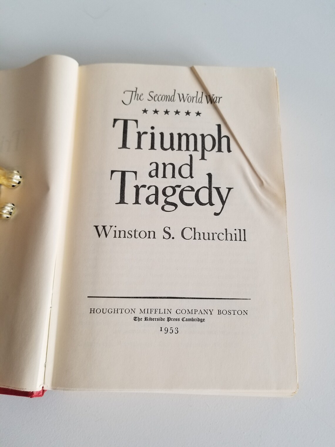 Triumph and Tragedy by Winston Churchill - Etsy