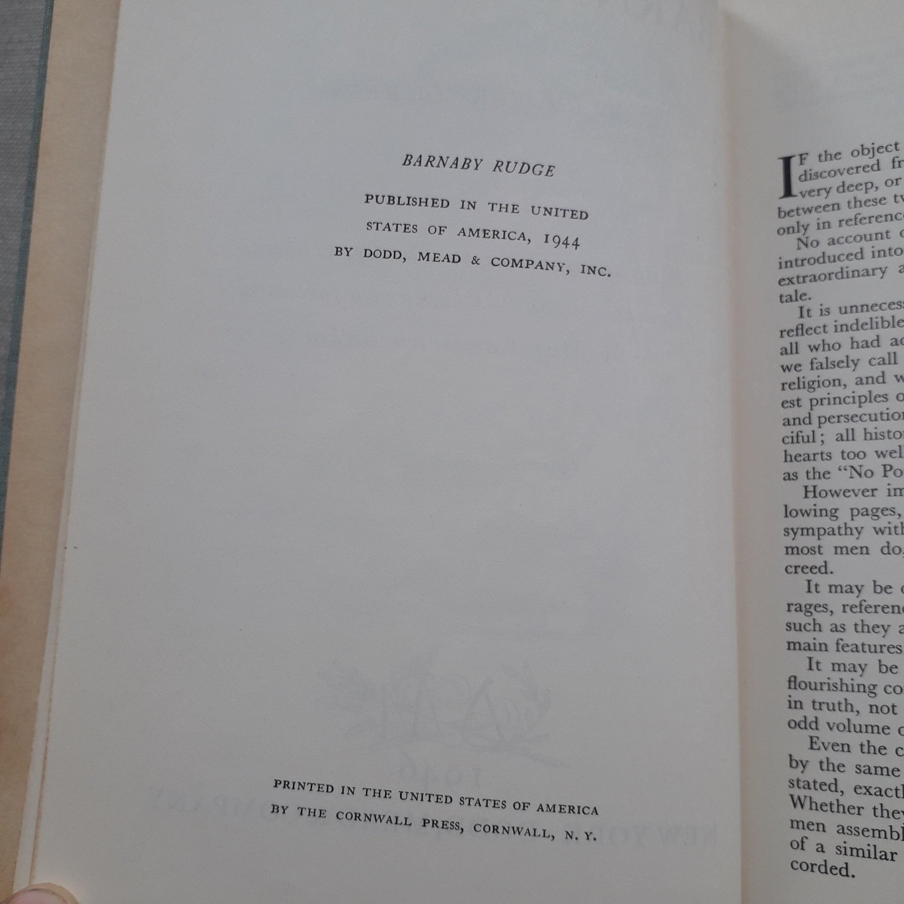 Barnaby Rudge by Charles Dickens. 1944 Hardback Great - Etsy
