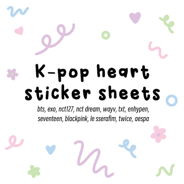 K Pop Sticker - Etsy