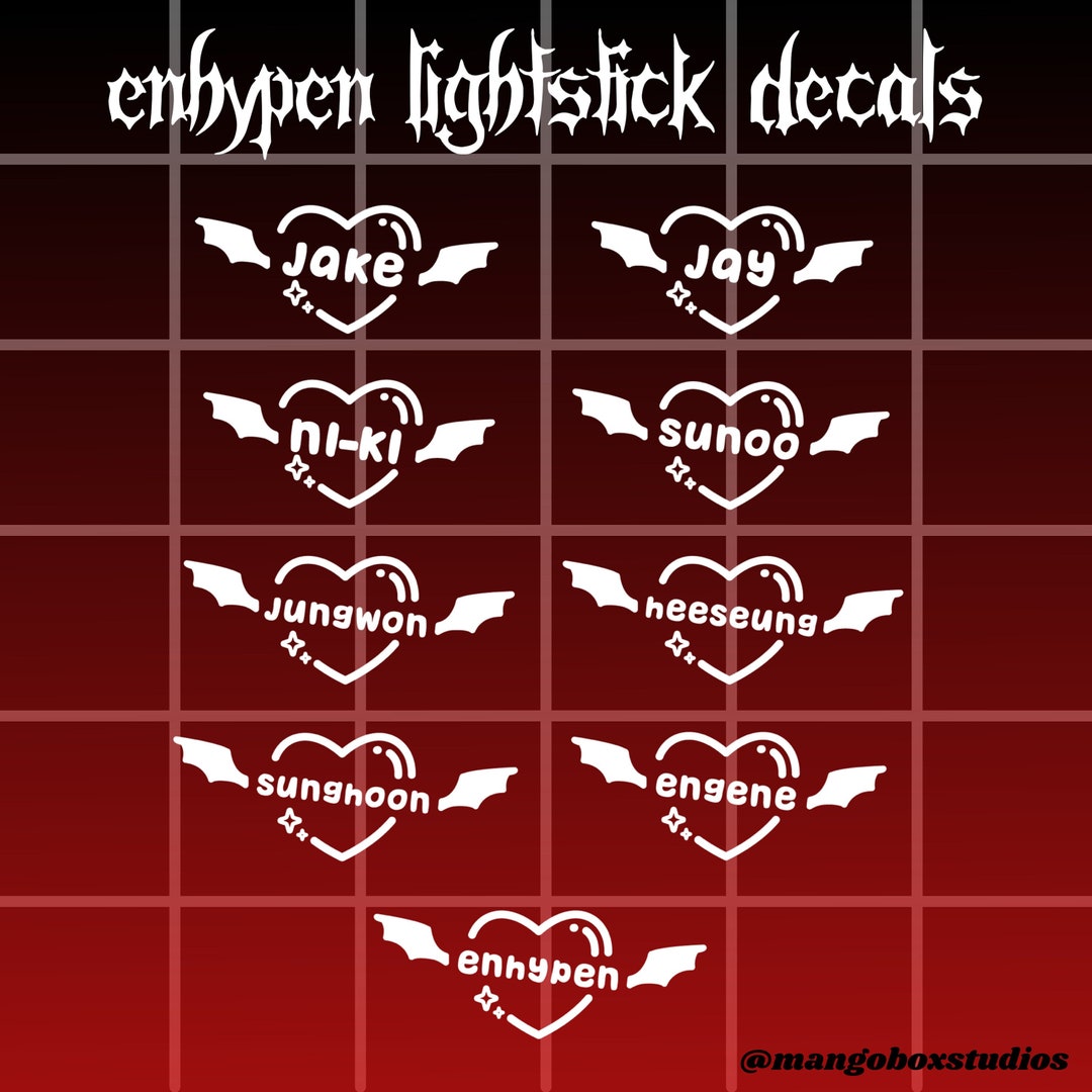 Enhypen Lightstick Decals - Etsy