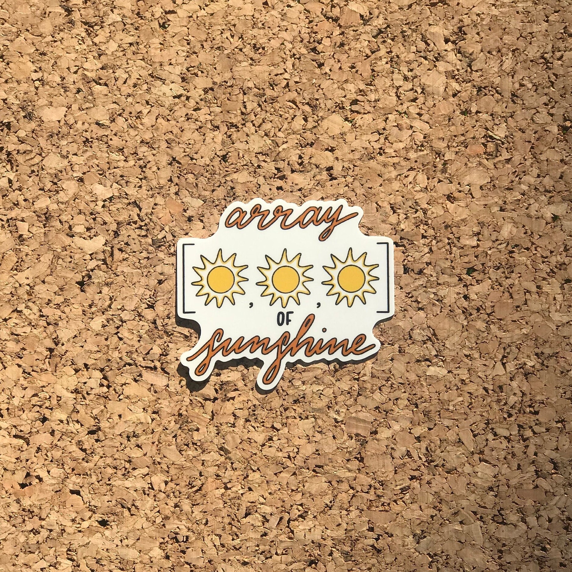 Array of Sunshine Coding Vinyl Weather Resistant Sticker - Etsy