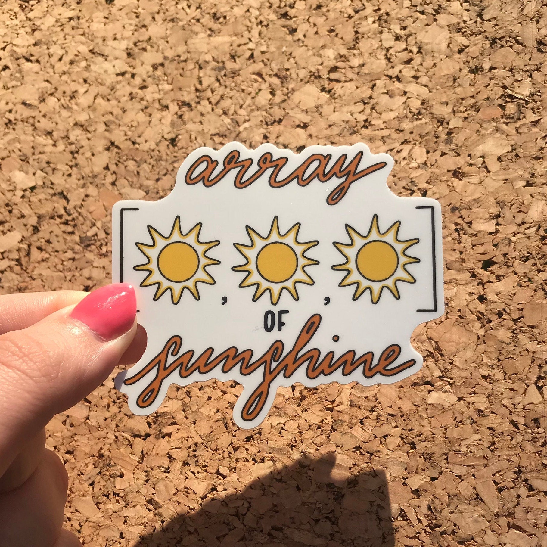 Array of Sunshine Coding Vinyl Weather Resistant Sticker - Etsy