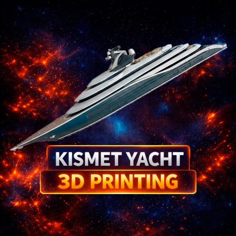 KISMET YACHT - 3D Printed Model (8 Inches) - Etsy