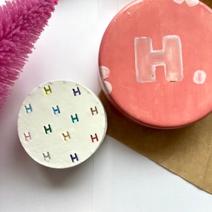 Colourful Alphabet Coaster ~ Handmade ~ Home Decor ~ Gift ~ Clay - Etsy UK