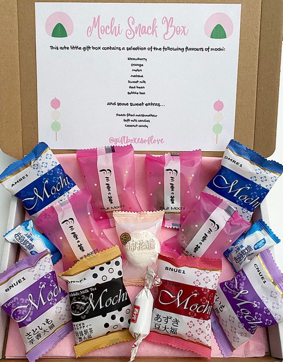 Mochi Snack Box Kawaii Snack Box Mochi Gift Set Japanese | Etsy UK
