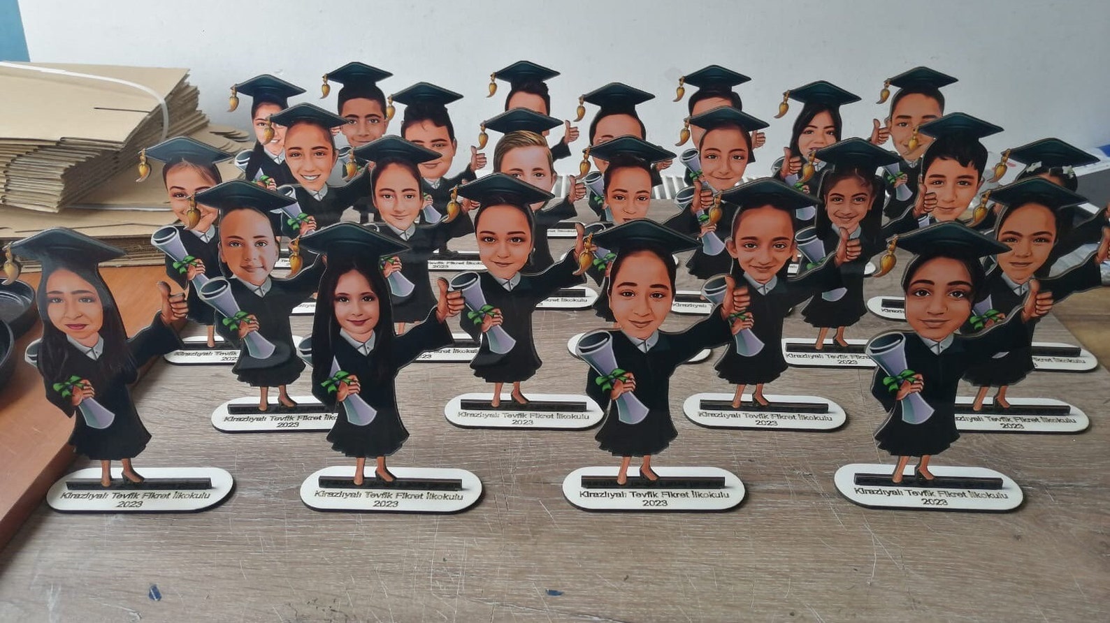 Custom Graduation Caricature Figurine With Photo Personalization ...