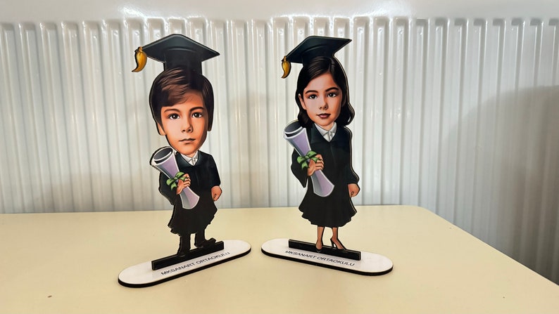 Custom Graduation Caricature Figurine With Photo Personalization ...