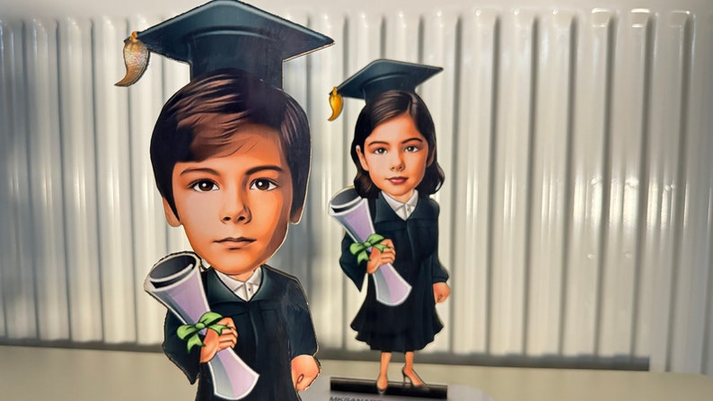 Custom Graduation Caricature Figurine With Photo Personalization ...